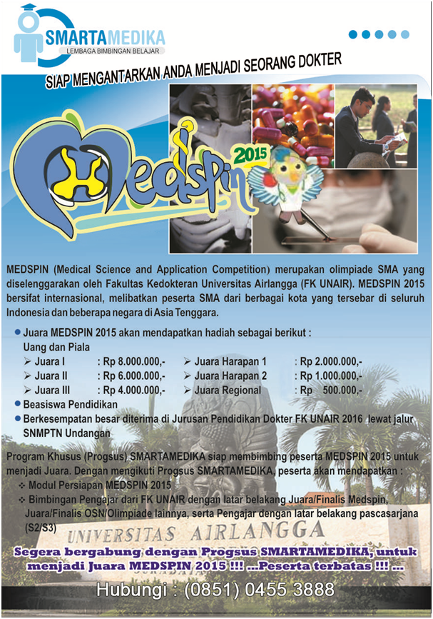 PROGRAM KHUSUS PELATIHAN MEDSPIN 2015 | Smarta Medika